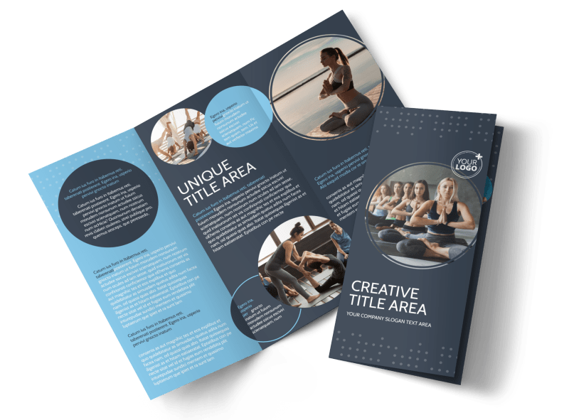 Yoga Center Brochure Template MyCreativeShop