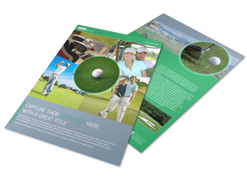 Golf Leaderboard Tournament Flyer Template MyCreativeShop