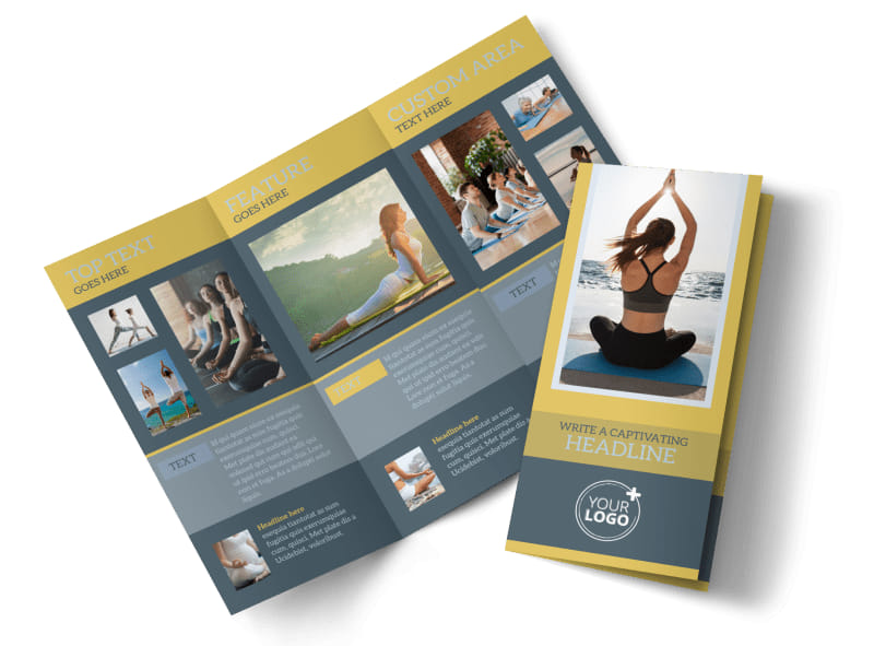 Relaxing Yoga Brochure Template MyCreativeShop