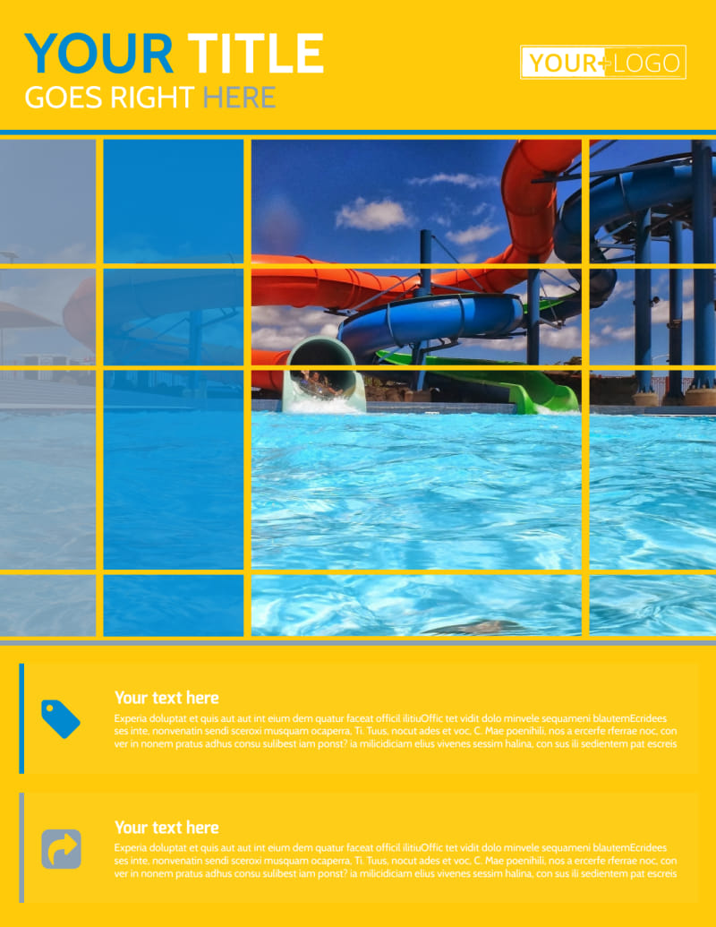 Water Park Flyer Template | MyCreativeShop