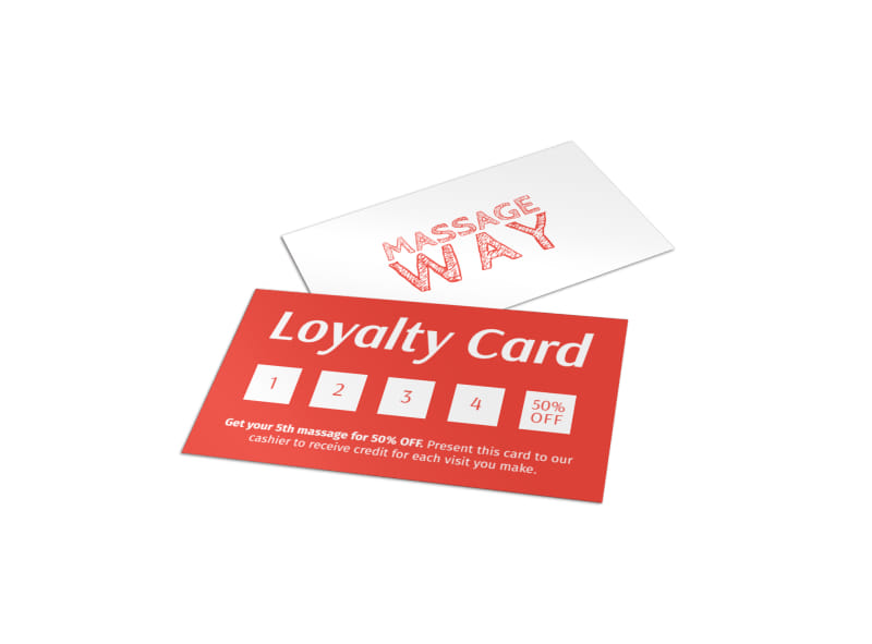 Reward Punch Card Template