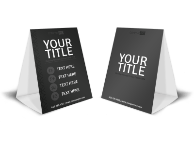 Generic Table Tent Templates | MyCreativeShop