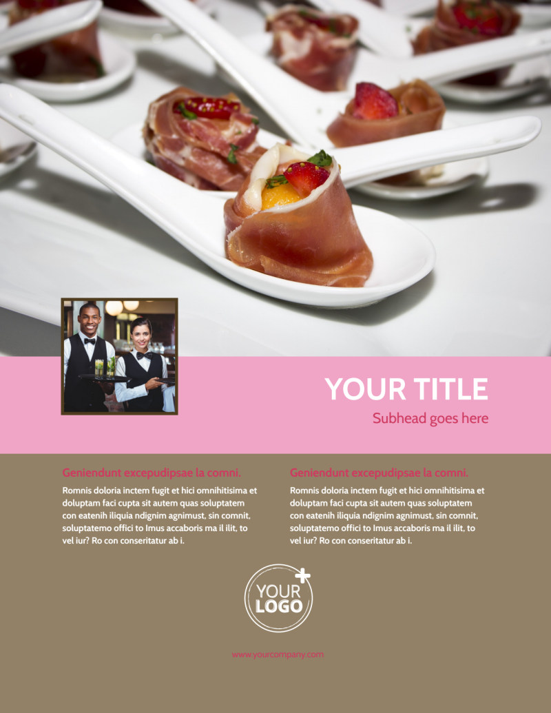 Event Catering Flyer Template