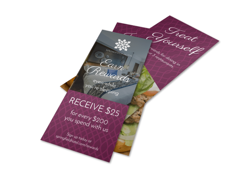 Hotel Earn Rewards Flyer Template | MyCreativeShop