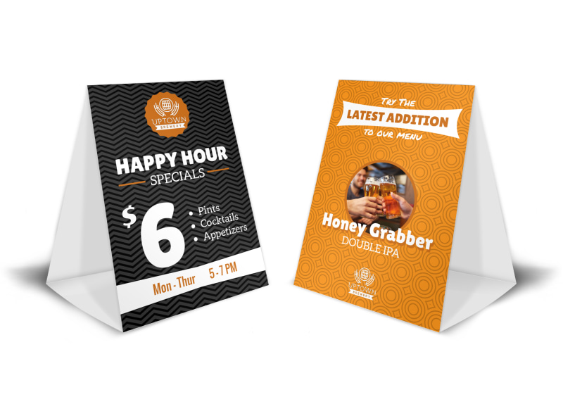 Table Tent Templates | MyCreativeShop