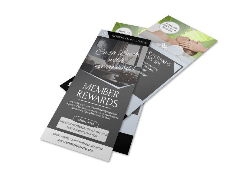 Hotel Member Rewards Program Flyer Template | MyCreativeShop