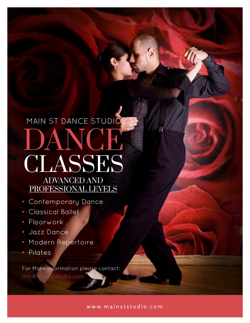 Dance Class Flyer Template