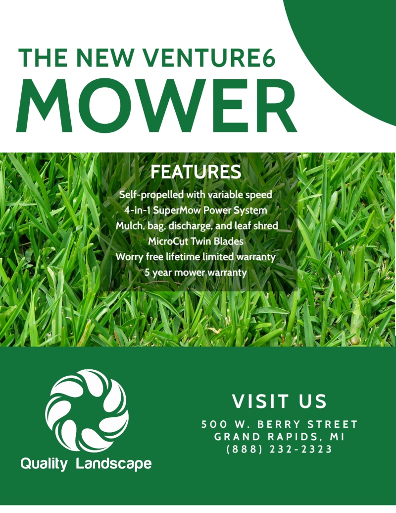 Lawn Mower About Us Flyer Template MyCreativeShop