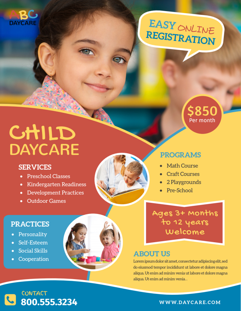 Daycare Flyer Template