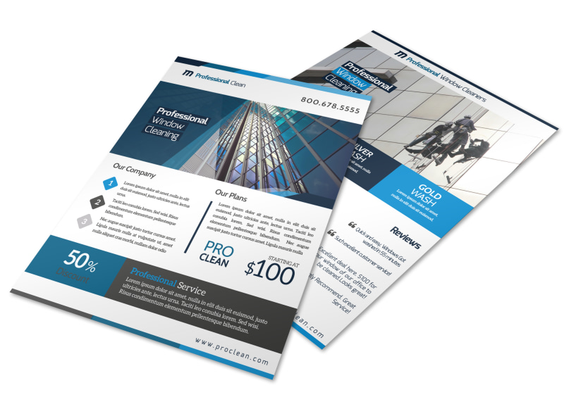 Stunning Window Cleaning Flyer Template MyCreativeShop
