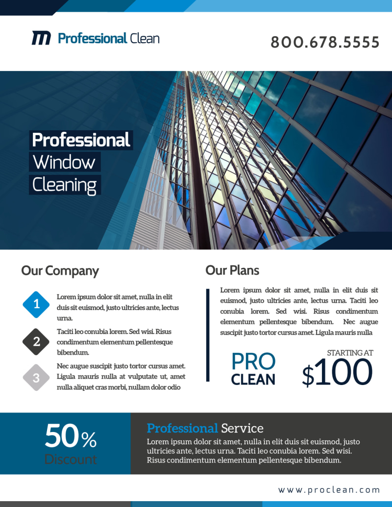 Stunning Window Cleaning Flyer Template MyCreativeShop
