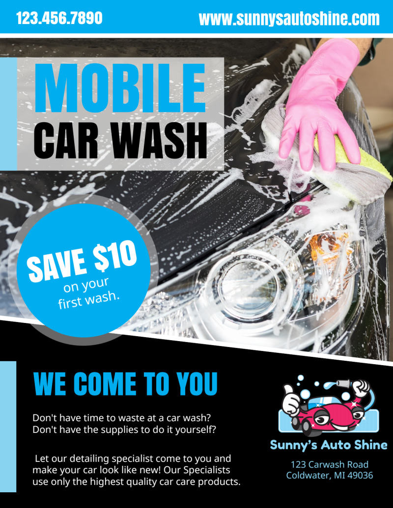 Mobile Car Wash Flyers Arts Arts