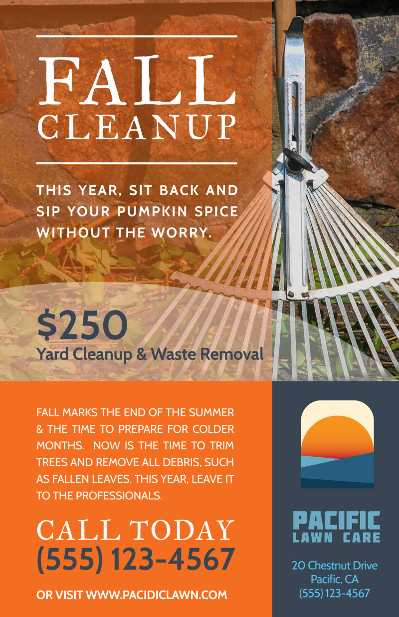 Fall Clean Up Flyer Template Creative Professional Templates
