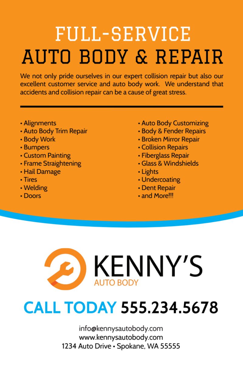 Full Service Auto Repair Flyer Template MyCreativeShop