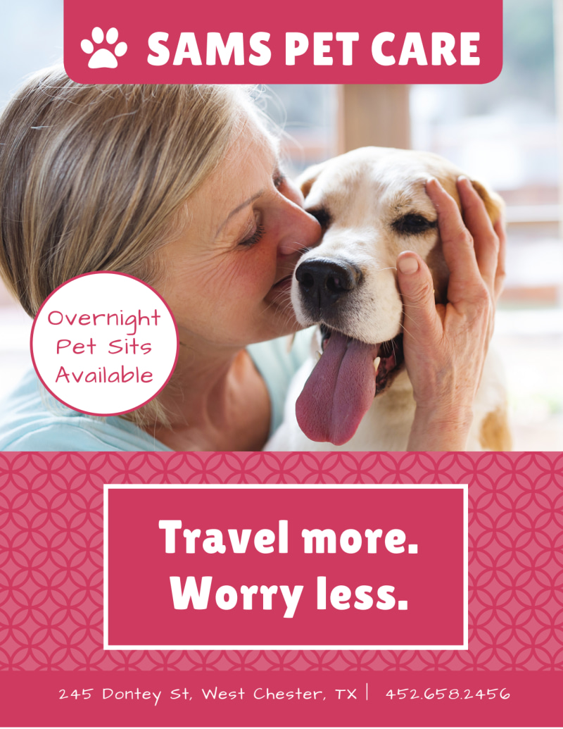 Pet Care Flyer Template MyCreativeShop