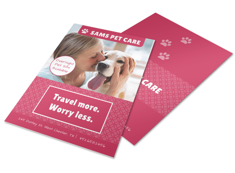 Pet Care Flyer Template MyCreativeShop