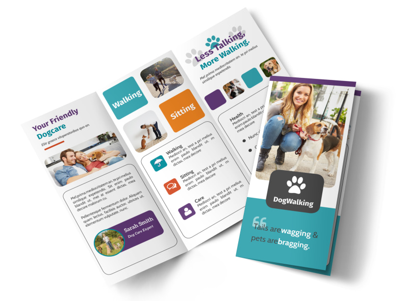 Pet Sitting Tri Fold Brochure Template MyCreativeShop