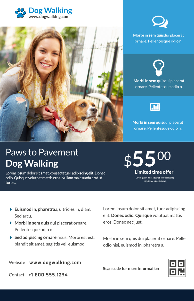 Friendly Pet Sitting Poster Template MyCreativeShop