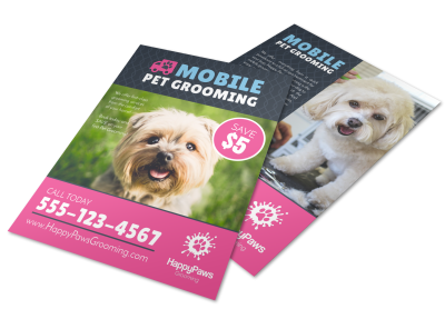 Dog Grooming Brochure Templates | MyCreativeShop