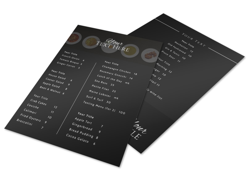 Generic Menu Templates | MyCreativeShop