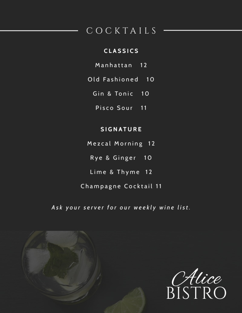 Cafe Bistro Menu Template | MyCreativeShop