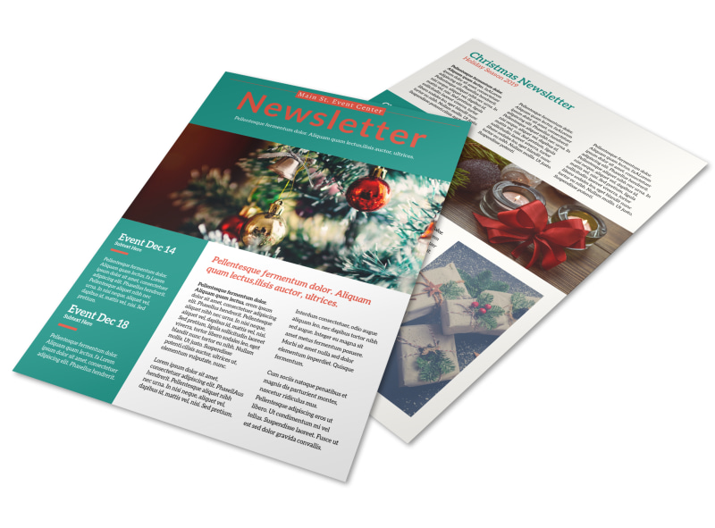 Holiday Newsletter Templates MyCreativeShop