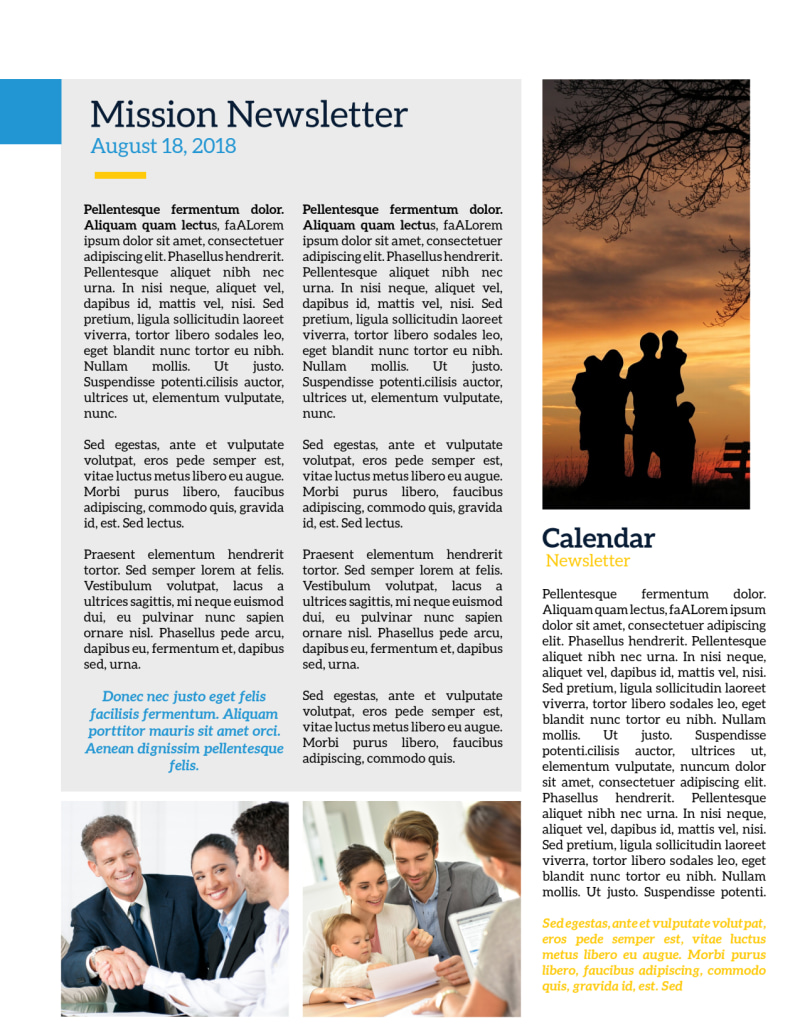 Missionary Newsletter Template MyCreativeShop