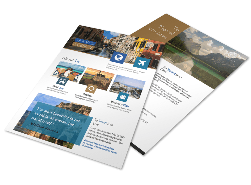 Beautiful Travel Agency Flyer Template | MyCreativeShop Beautiful Travel Agency Flyer Template | MyCreativeShop