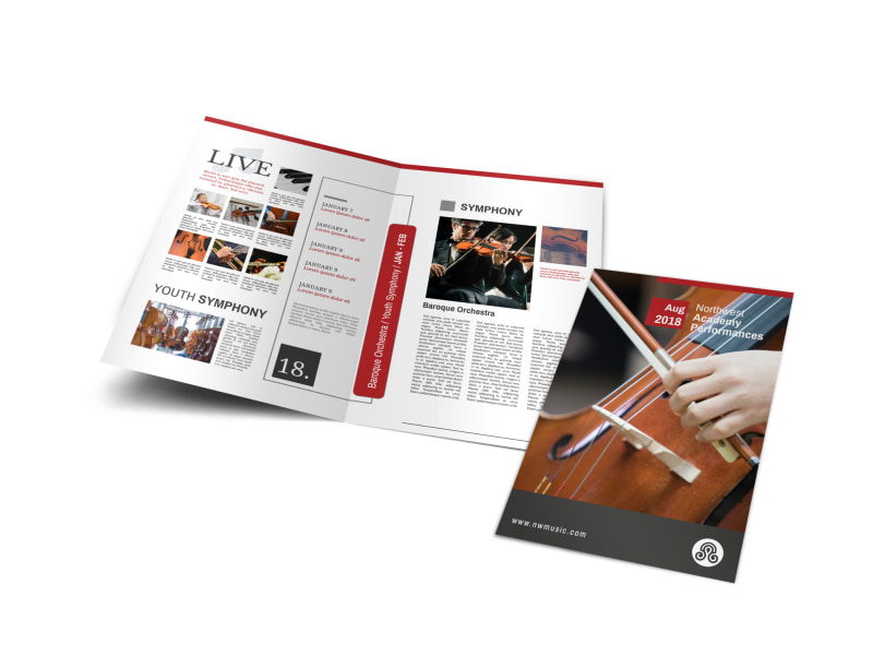 Music & Arts Brochure Templates | MyCreativeShop