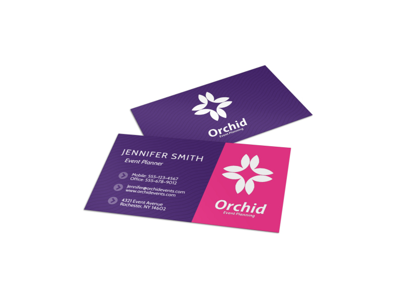 Modern Event Planner Business Card Template MyCreativeShop