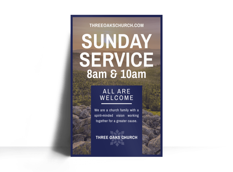 Sunday Service Poster Template | MyCreativeShop Sunday Service Poster Template | MyCreativeShop