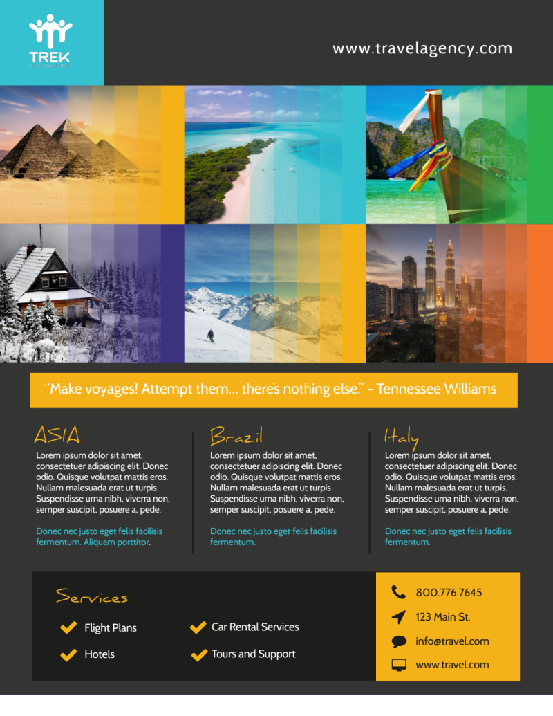 Awesome Travel Agency Flyer Template | MyCreativeShop Awesome Travel Agency Flyer Template | MyCreativeShop