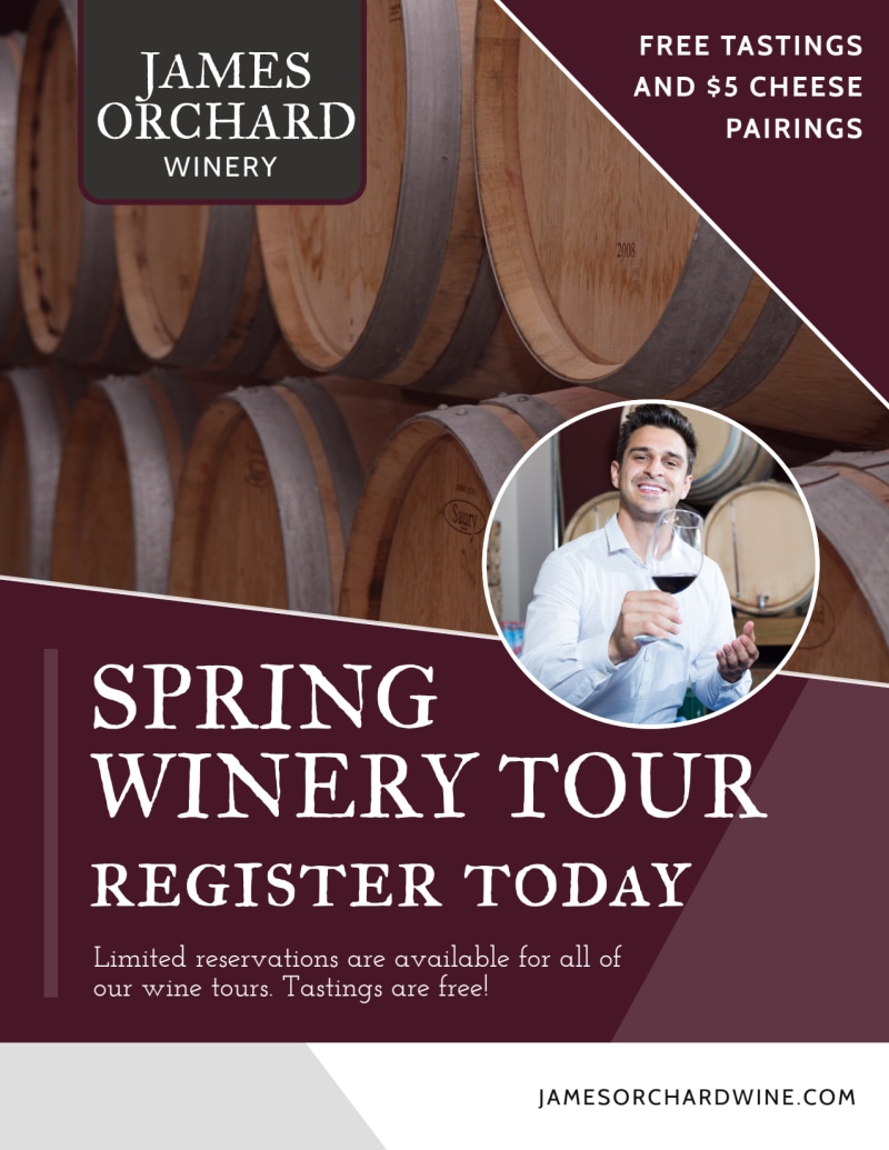 Spring Time Wine Tour Flyer Template | MyCreativeShop