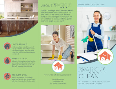 House Cleaning Brochure Templates | MyCreativeShop