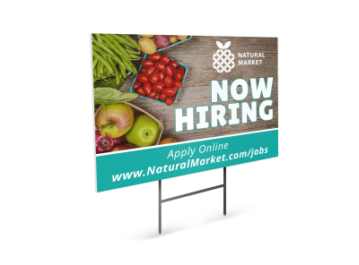 Now Hiring Yard Sign Templates | MyCreativeShop