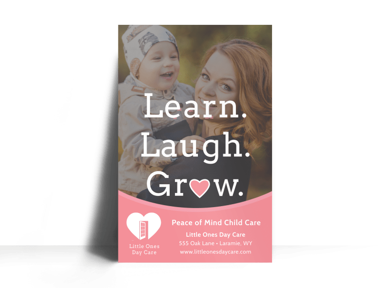 Daycare Learning Poster Template | MyCreativeShop