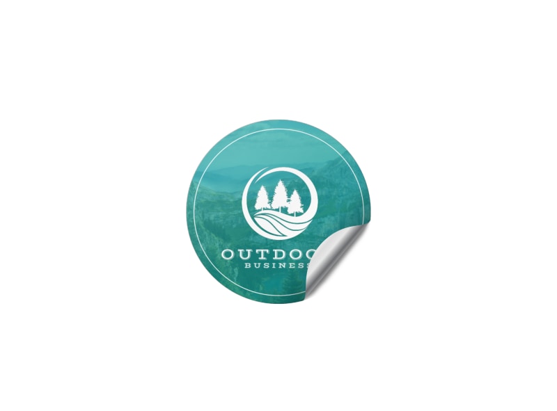 Outdoor Business Sticker Template | MyCreativeShop
