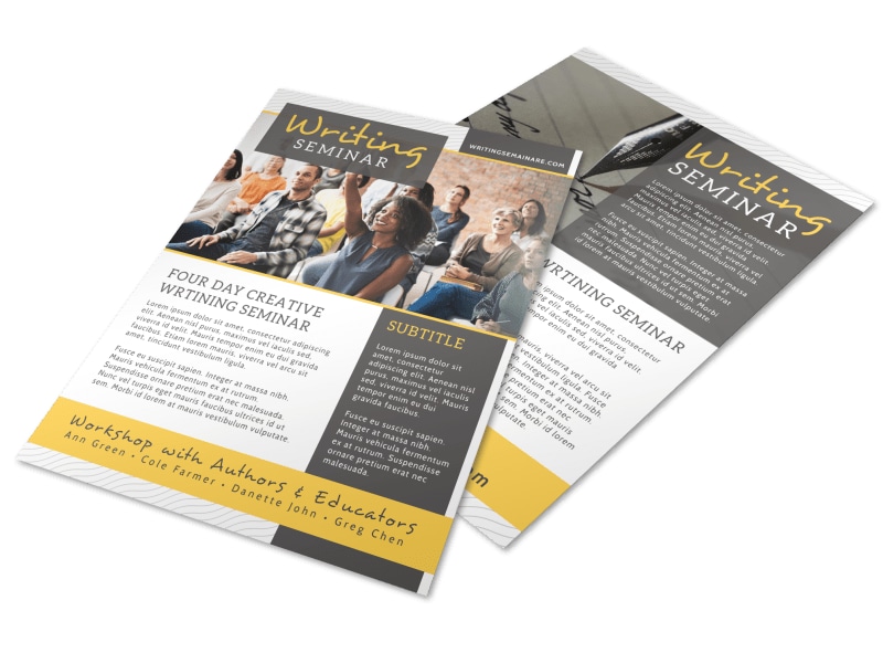 Seminar Flyer Templates | MyCreativeShop