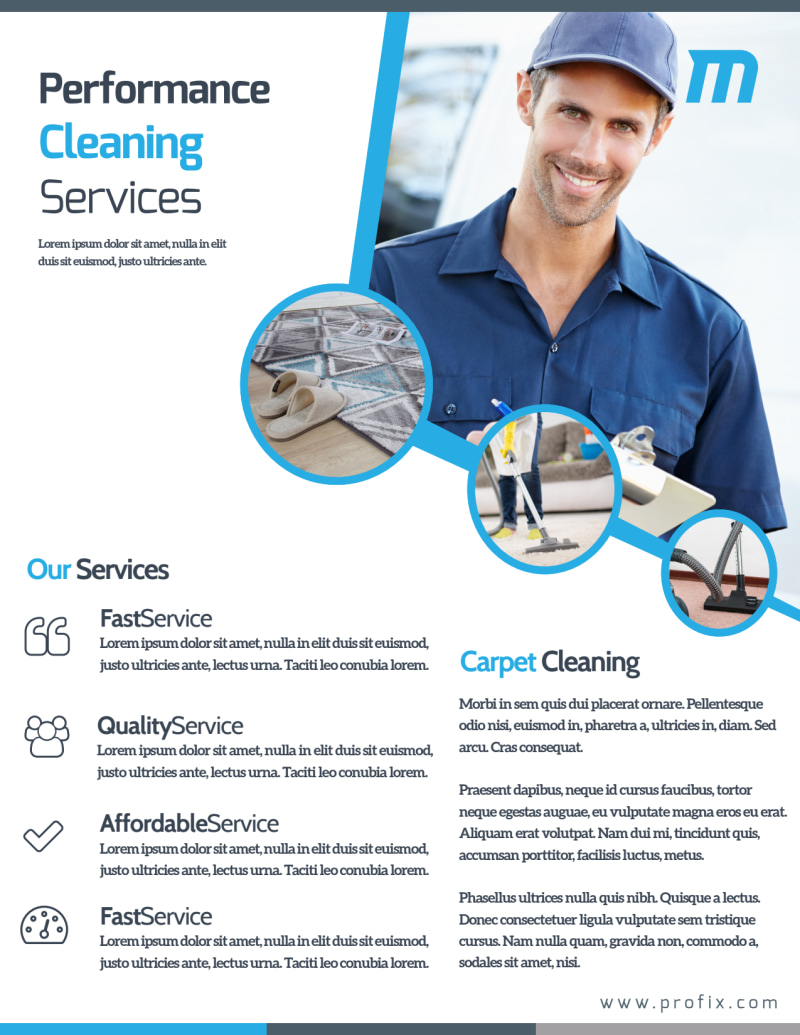 Corporate Carpet Cleaning Flyer Template MyCreativeShop