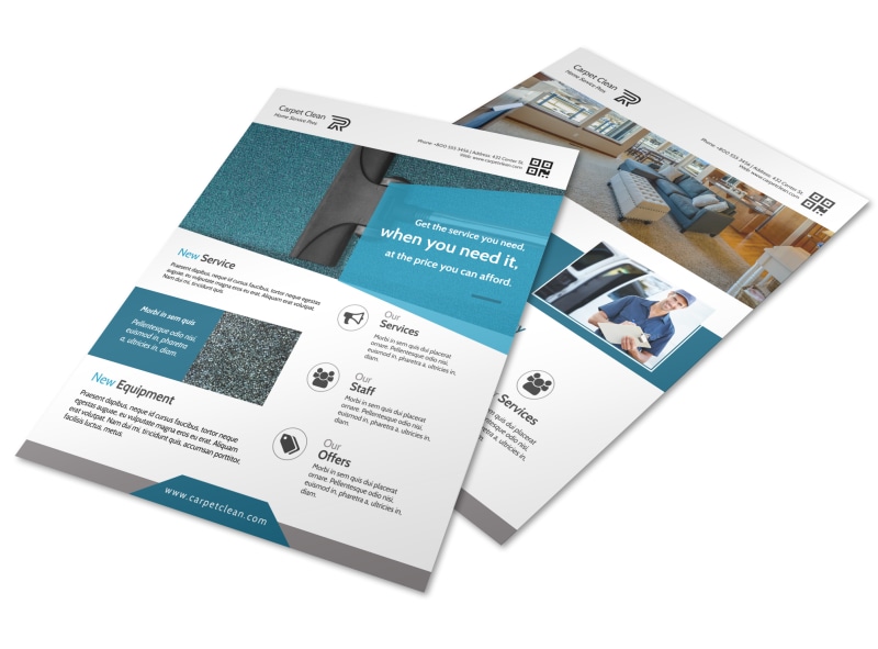 Carpet Cleaning Pros Flyer Template MyCreativeShop