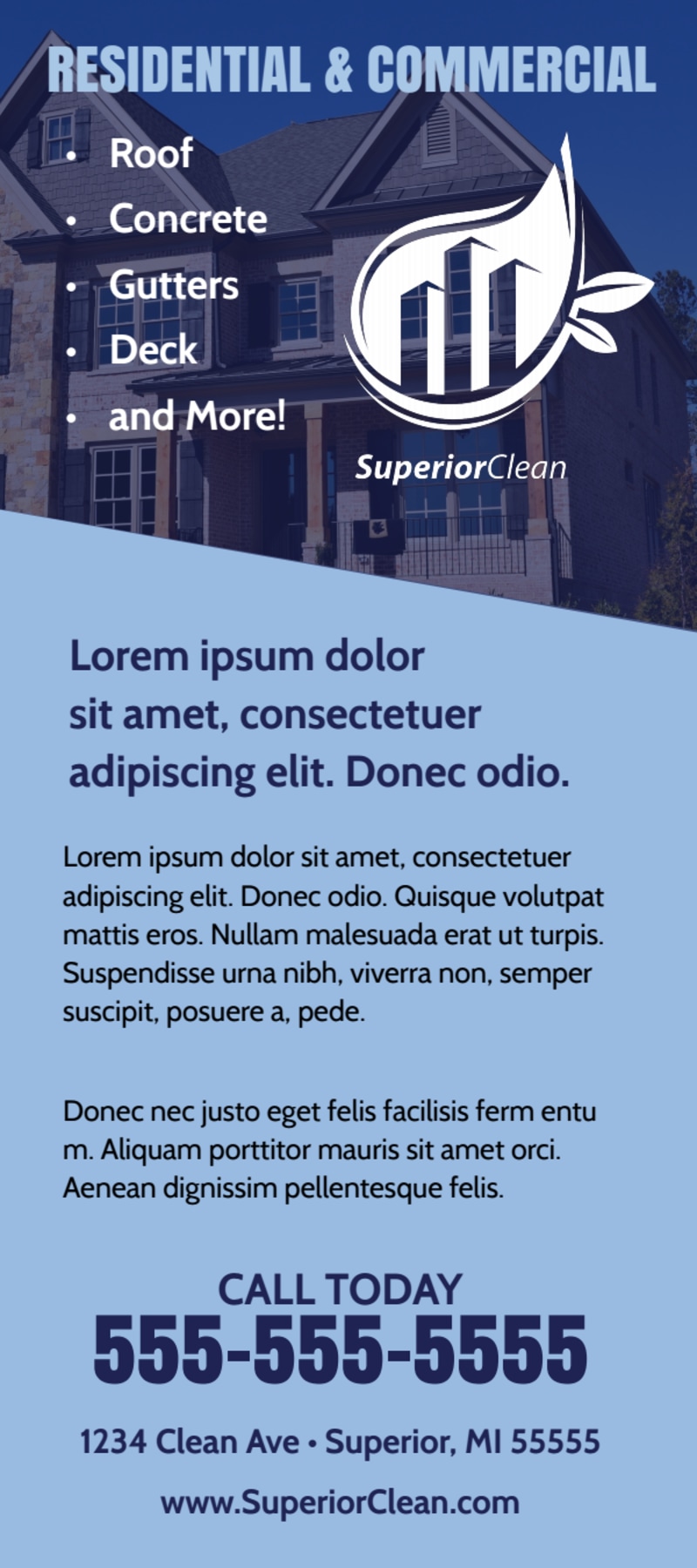 Simple Pressure Washing Flyer Template MyCreativeShop