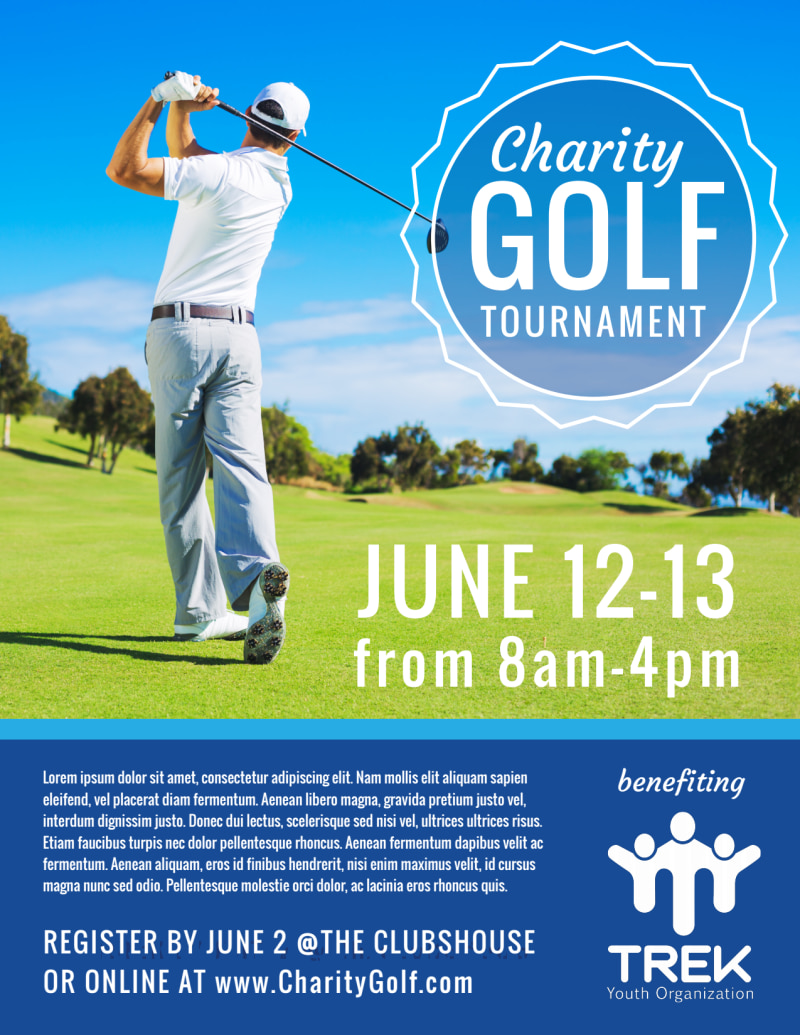 Charity Golf Flyer Template MyCreativeShop