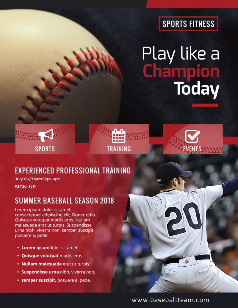 Automatizace ka Pizza Baseball Flyer Template Odjet Vzd lenost Tal r
