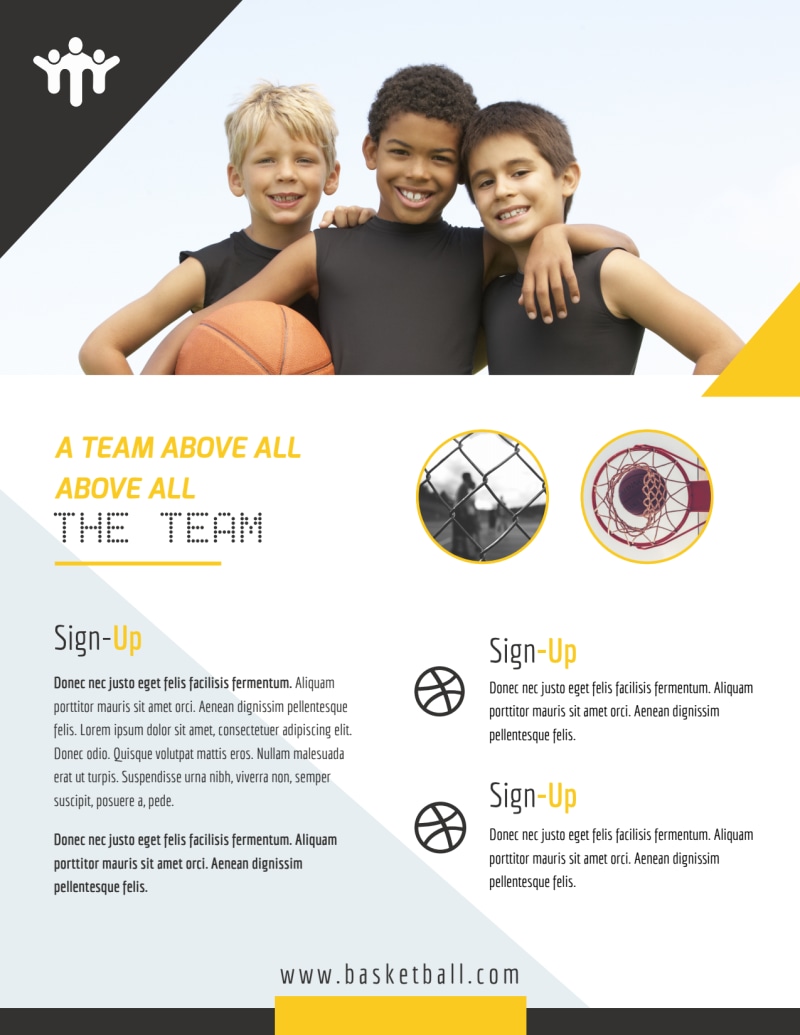 Basketball Registration Flyer