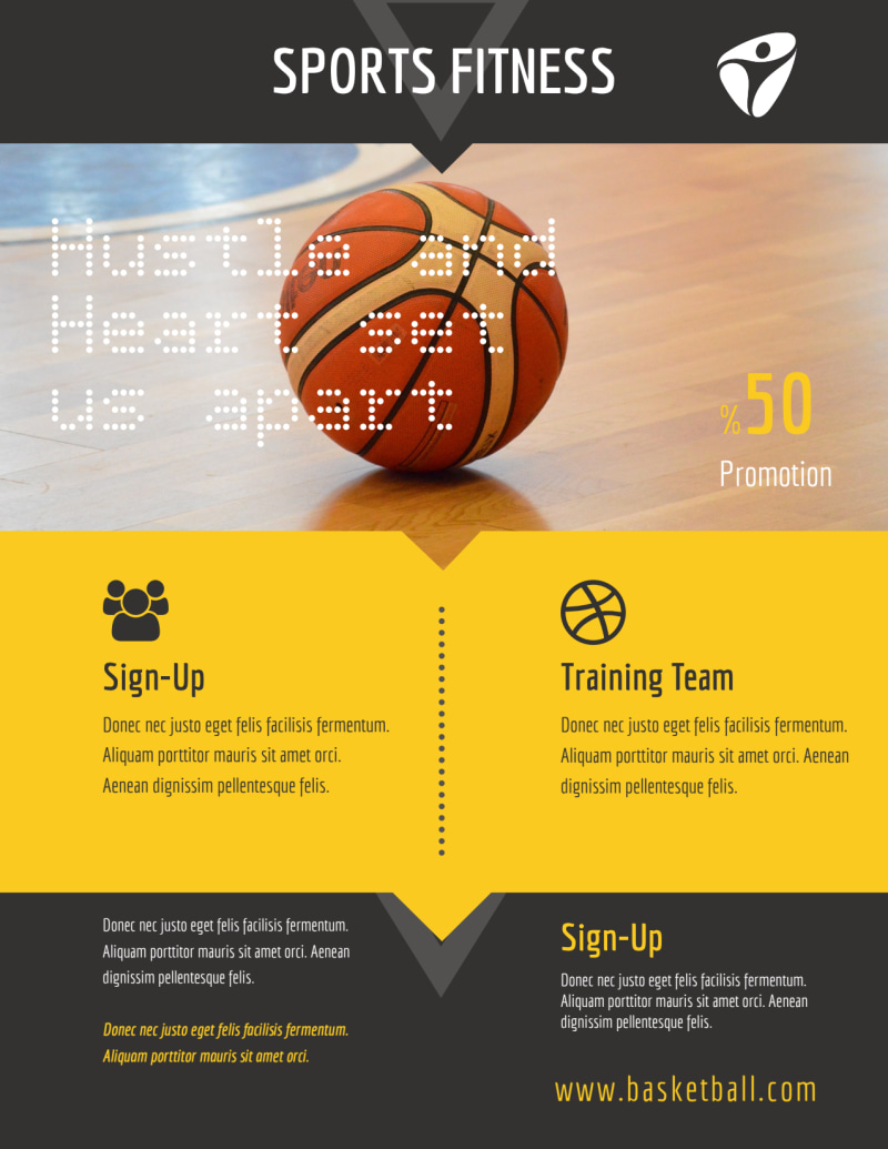 Basketball Training Flyer Template MyCreativeShop
