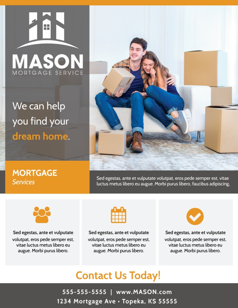 Reliable Mortgage Flyer Template MyCreativeShop