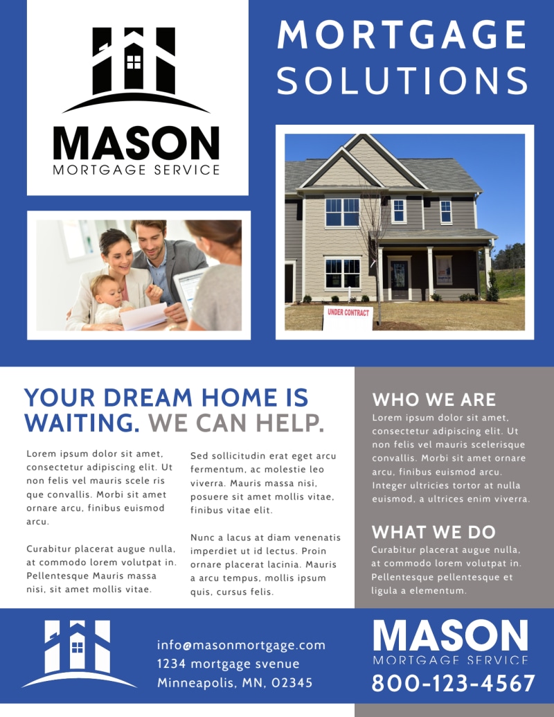 Mortgage Solutions Flyer Template MyCreativeShop