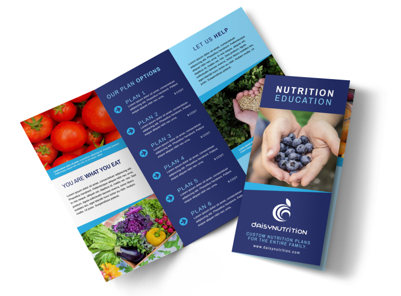 Nutrition Brochure Templates MyCreativeShop