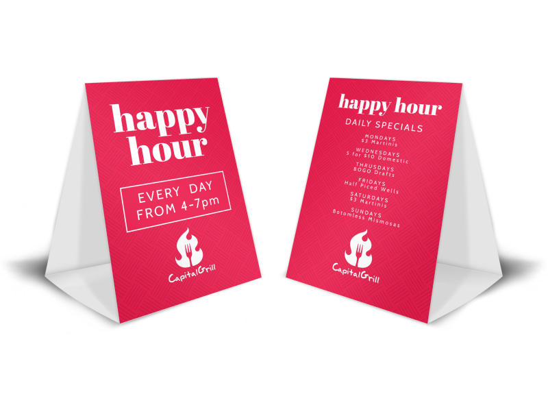 Table Tent Templates MyCreativeShop