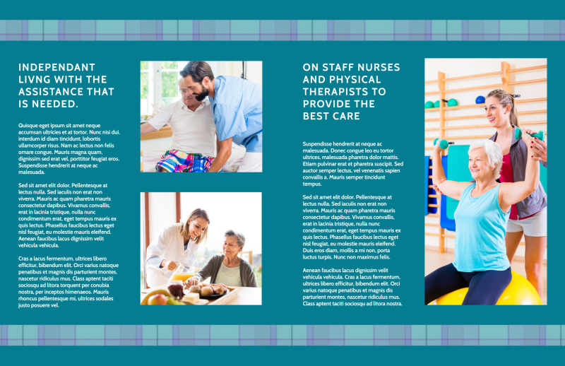 Assisted Living Service Bi Fold Brochure Template